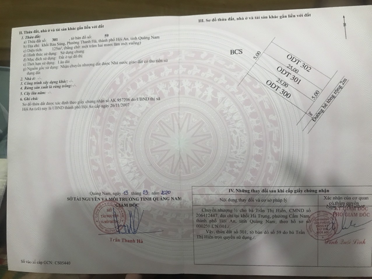 Bán đất TTTP Hội An, diện tích 125 m2 đất vuông vức, thích hợp làm nhà