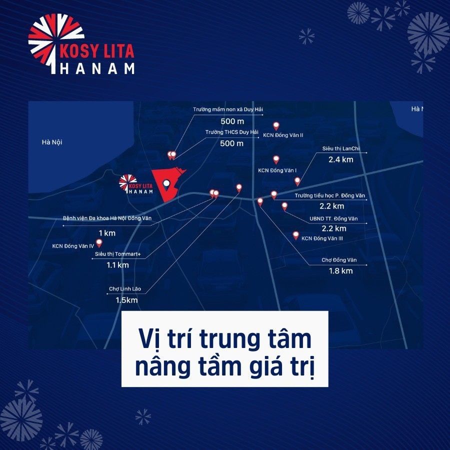 SỞ HỮU ĐẤT NỀN DỰ ÁN KOSY LITA HÀ NAM, NẰM TRONG TRUNG TÂM KCN, MẶT ...